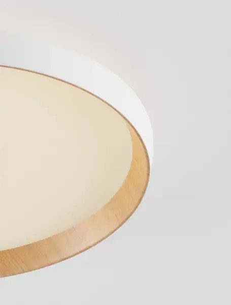 LED stmívatelné dřevěné designové stropní svítidlo Vomos