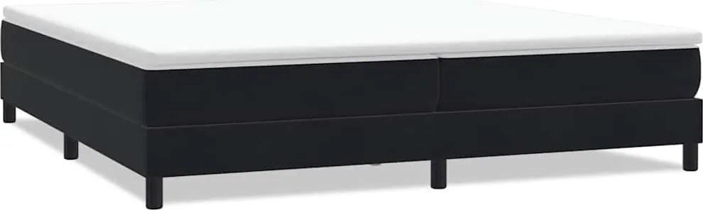 Postel Box Spring bez matrace černá 200x210 cm samet 3315845