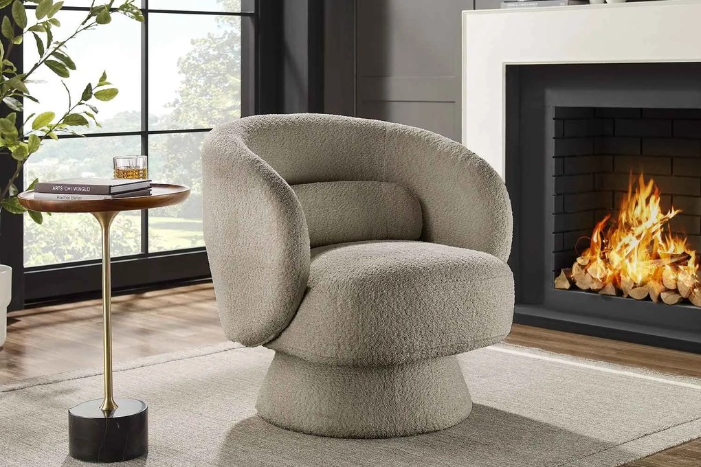 Designové křeslo Maitho taupe
