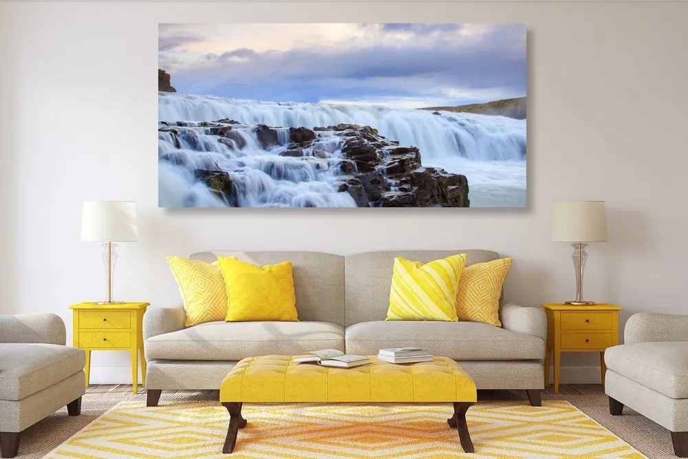 Obraz islandské vodopády Varianta: 100x50