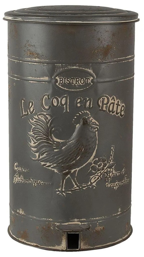 Odpadkový koš Le Coq en Pate vintage Clayre Eef