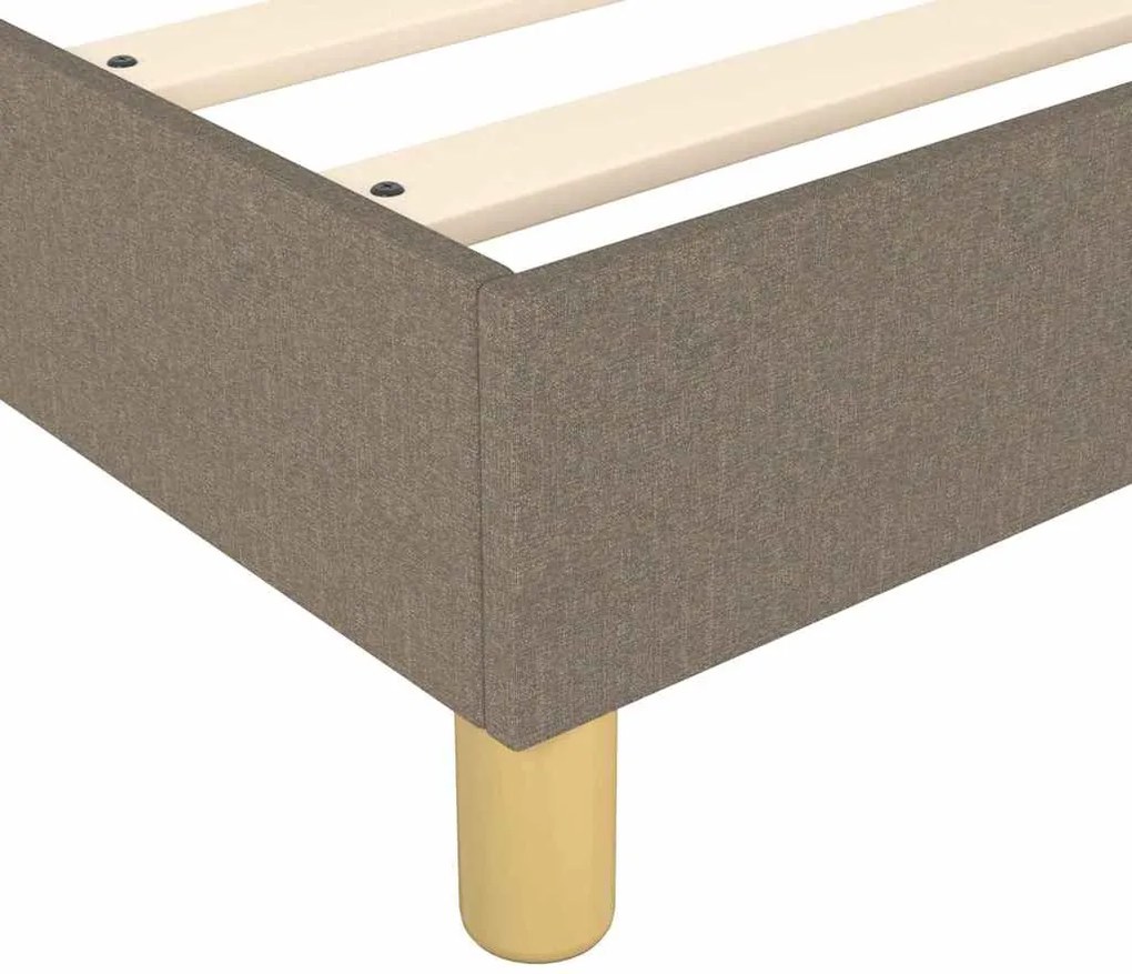 Rám postele s boxspringem taupe 80x200 cm textil 3120917