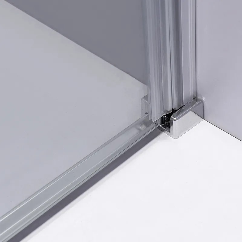 BPS-koupelny Posuvné sprchové dveře HYD-PD03D 120 chrom/transparent pro instalaci do niky + vanička HYD-OSV-ST03C bílá