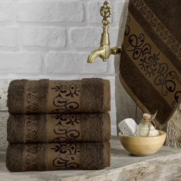 Bambusový ručník CATANIA - čokoládová 50x90 cm