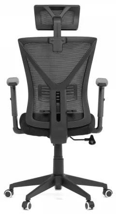 Kancelářská židle černá mesh plastový kříž KA-Q851 BK