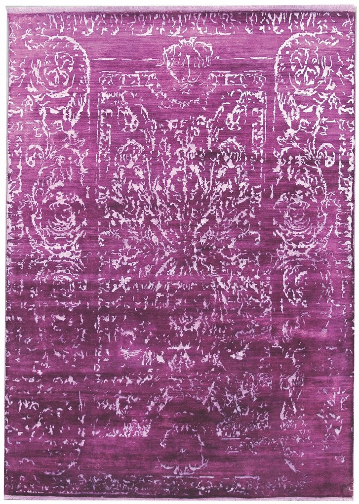 Diamond Carpets koberce Ručně vázaný kusový koberec Diamond DC-JK 2 Purple/silver (overdye) Rozměry koberců: 245x305