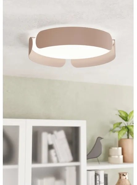 Eglo 99623 - LED Stropní svítidlo VALCASOTTO LED/20W/230V pr. 37 cm hnědá