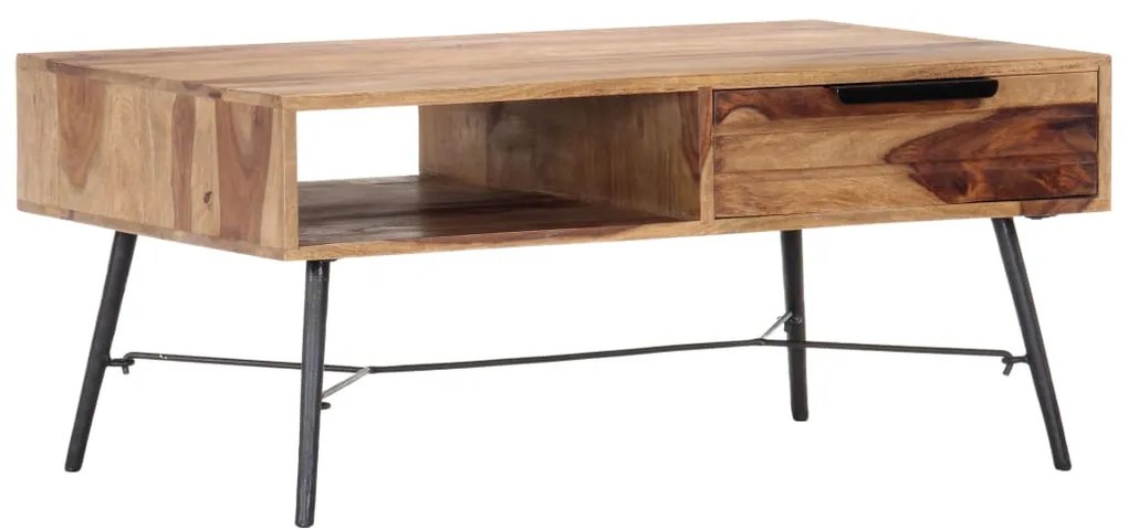 287360 vidaXL Konferenční stolek 88 x 55 x 40 cm masivní sheeshamové dřevo