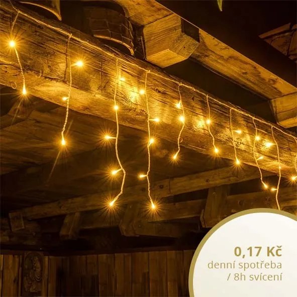 LED světelné krápníky Hobby Line, 2x0,5m, teple bílá, 40 diod