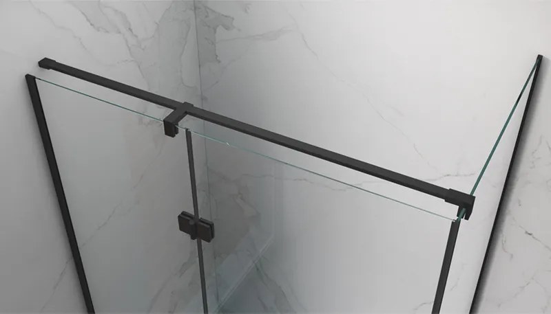 BPS-koupelny Obdélníkový sprchový kout ZES KZ03D BL 120x100 černá/transparent - bez vaničky