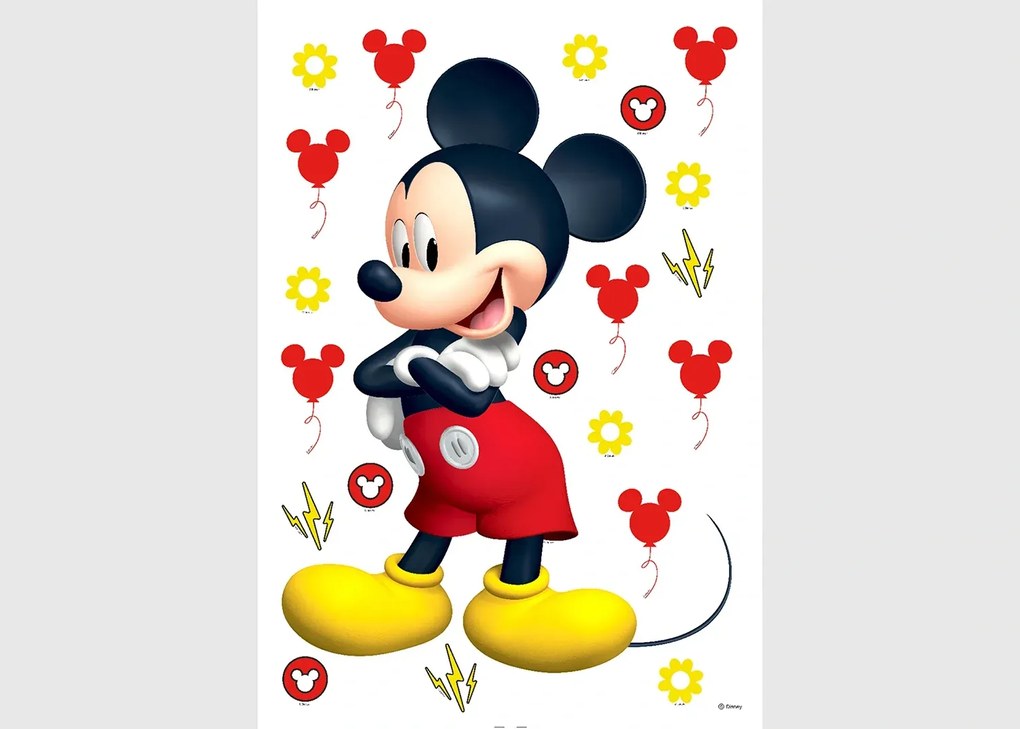 Dětská samolepka na zeď Mickey Mouse, Disney | 42.5 x 65 cm | DDK 1725