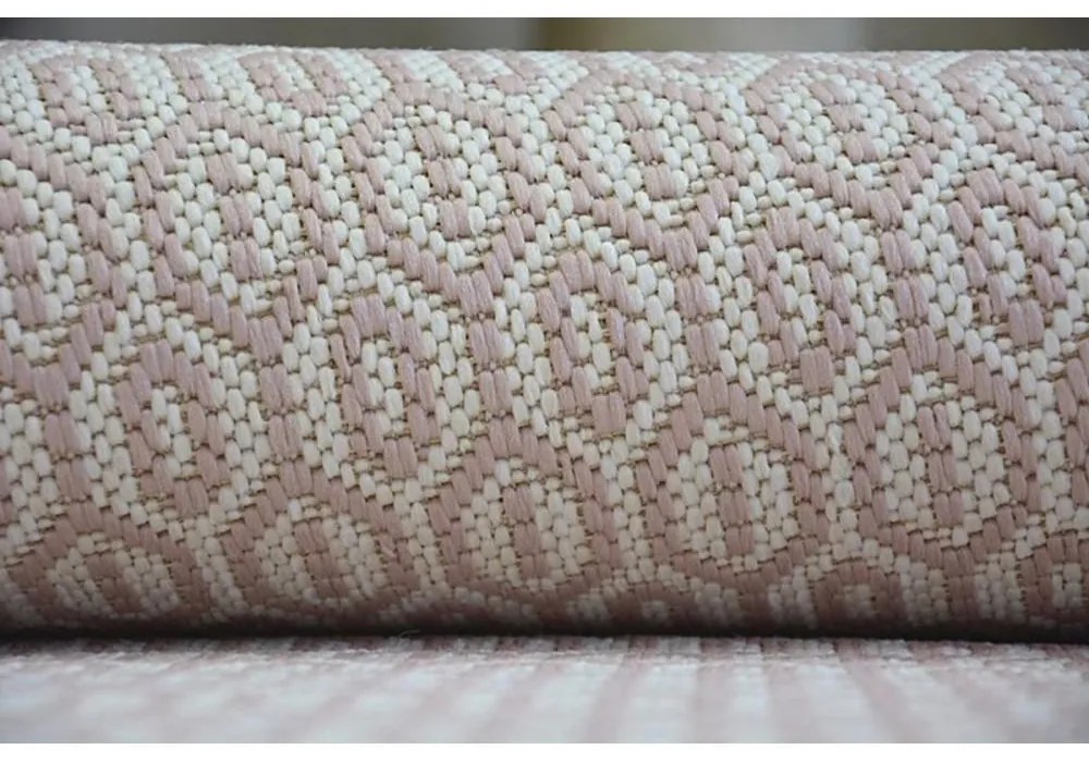 Kusový koberec Oka krémově růžový 160x230cm