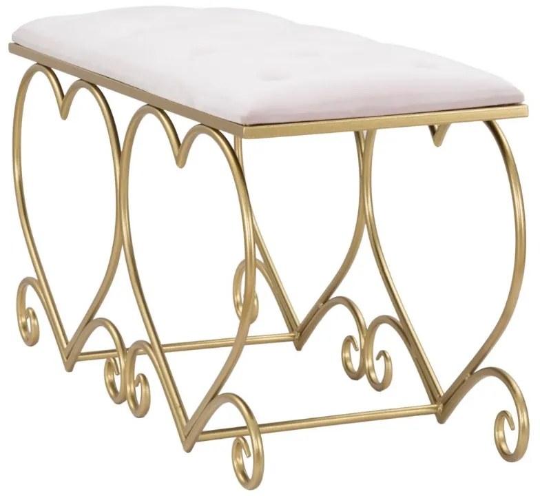 Designová lavice Efthymia 105 cm růžová