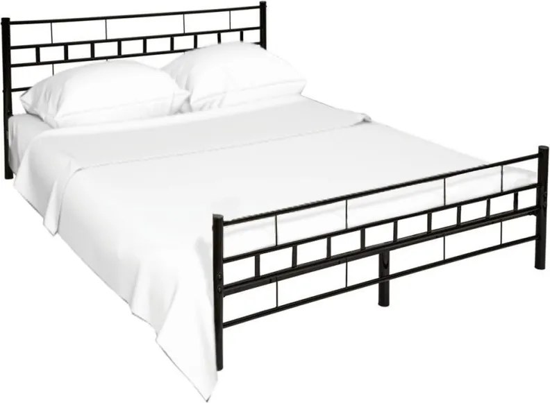 Postel, černá, 180x200, TAJGI Kondela 0000264382