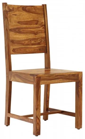 Indický nábytek - Židle s plnými zády Gani z indického masivu palisandr Only stain