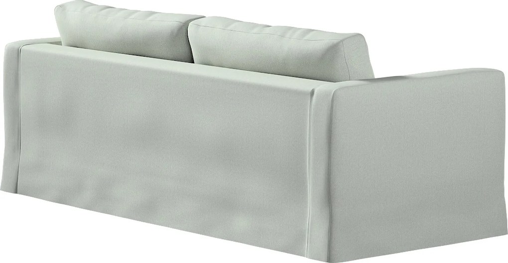 Potah na pohovku IKEA Karlstad 3-místná, nerozkládací, dlouhý barva modrá látka pletený vzor