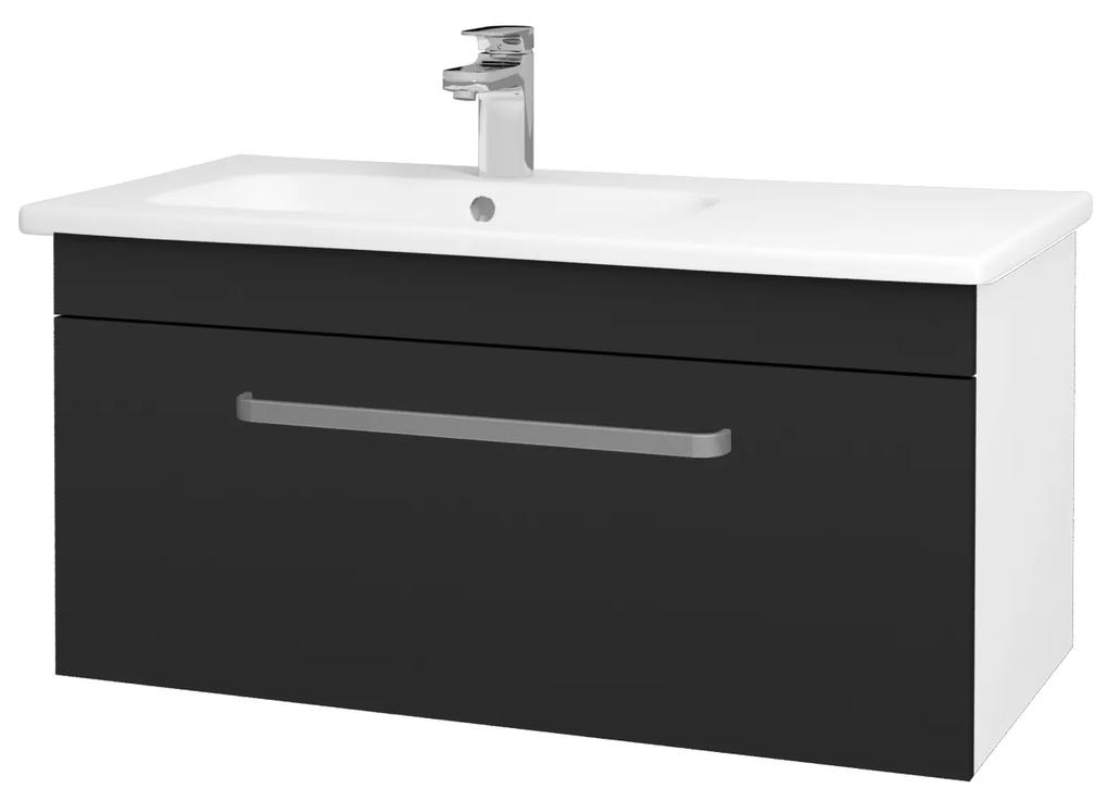 Dřevojas Koupelnová skříň ASTON SZZ 90 Varianta: D16  Beton tmavý / Úchytka T02 / D16 Beton tmavý