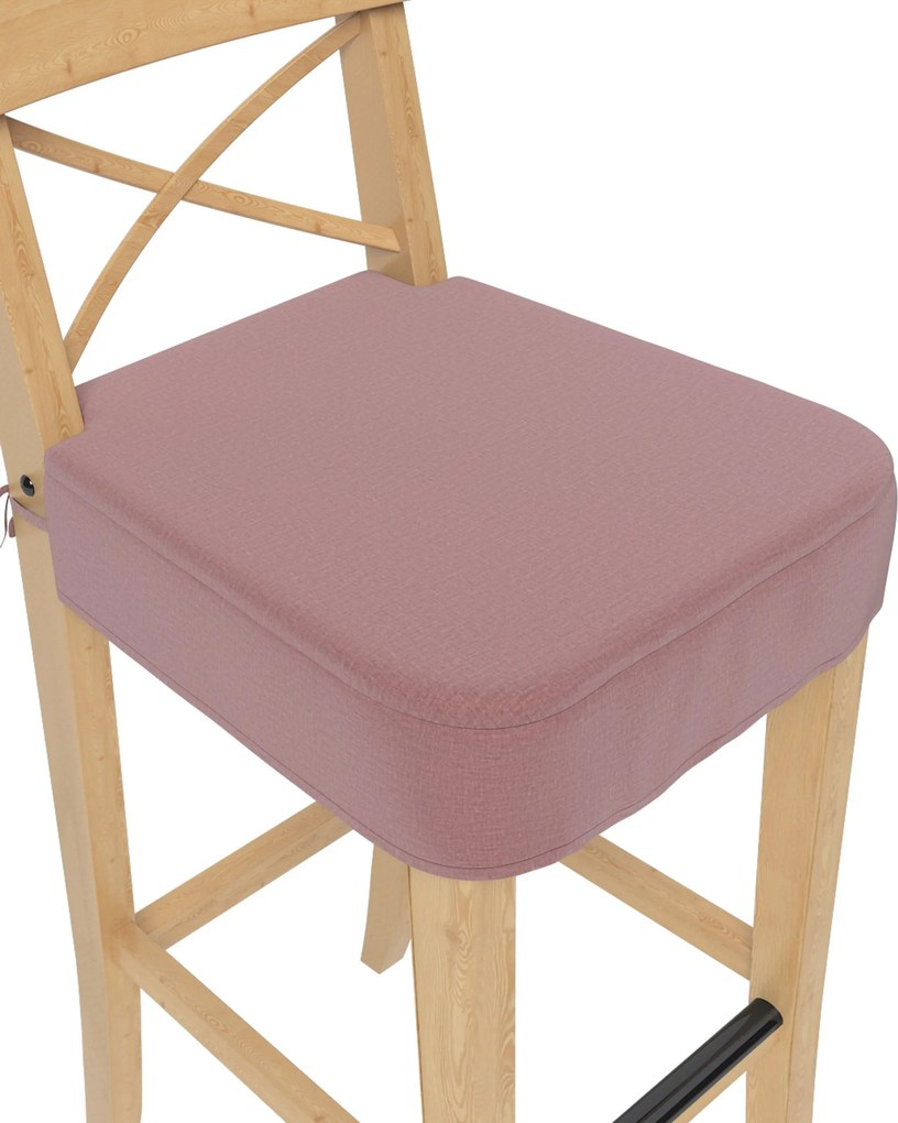 Sedák na židli IKEA Ingolf - barová barva fialová látka sametová