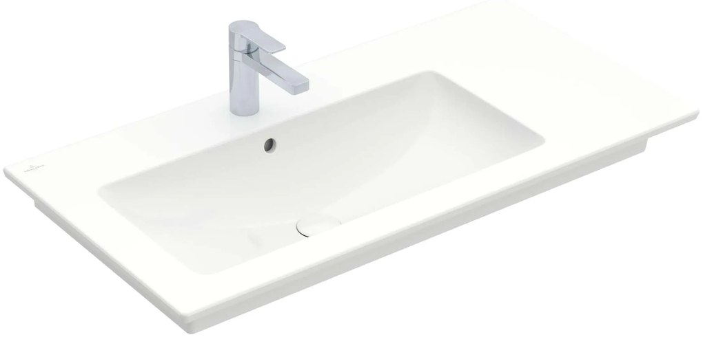 Villeroy & Boch Venticello - Umyvadlo nábytkové 100x50 cm, s přepadem, otvor pro baterii, alpská bílá 4134L101