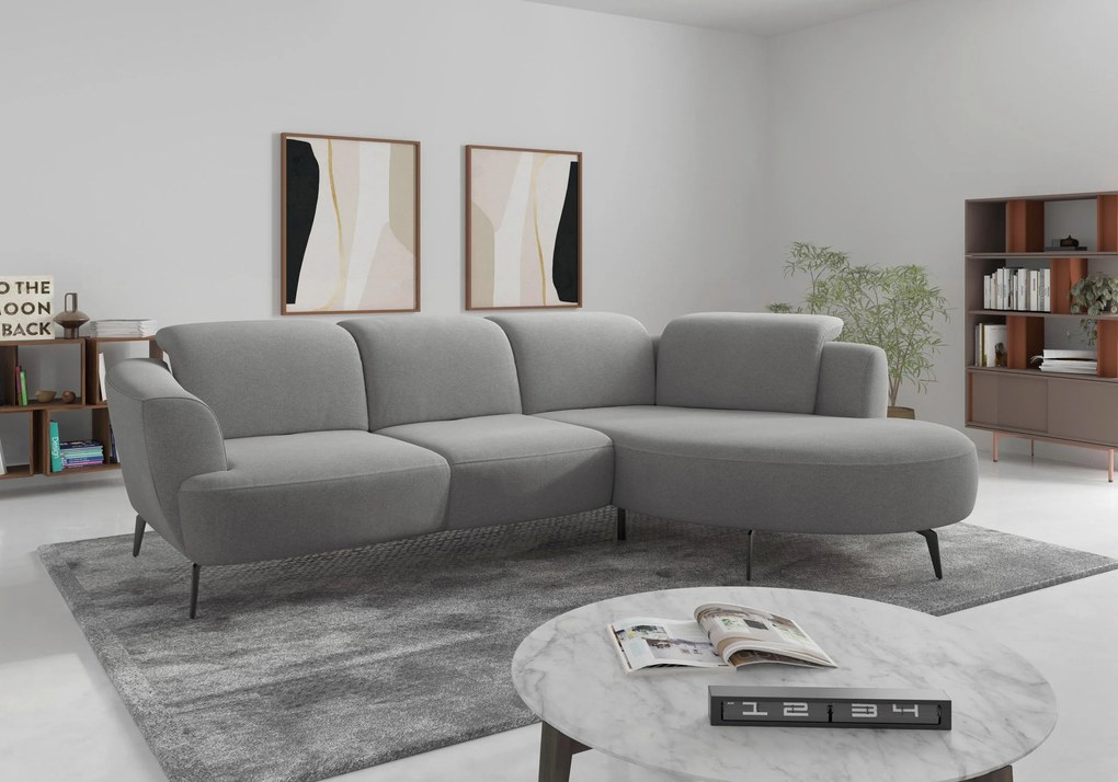 XXXLutz ROHOVÁ SEDAČKA, textil, šedá Sit & More - Sedací soupravy - 000144018555