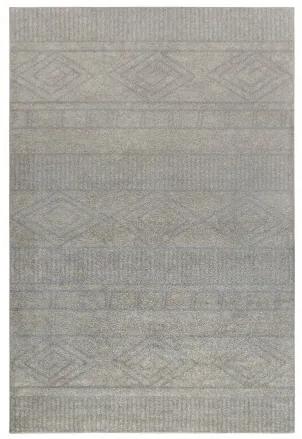 koberec SOFT 8040 AZTÉK BOHO, krémový, recyklovatelná bavlna bav velikost 120x170 cm | krásné koberce cz
