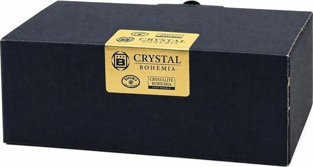 Crystal Bohemia sklenice Quadro 55 ml 6 ks