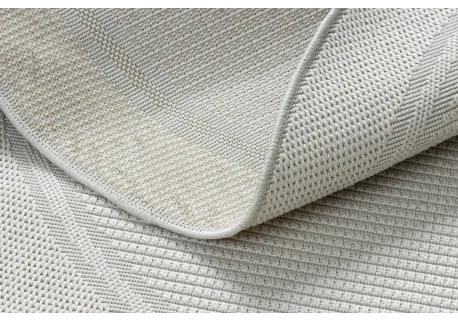 Dywany Luszczow Kusový koberec kulatý TIMO 5979 SISAL venkovní rám bílý Rozměr koberce: 150 cm KRUH