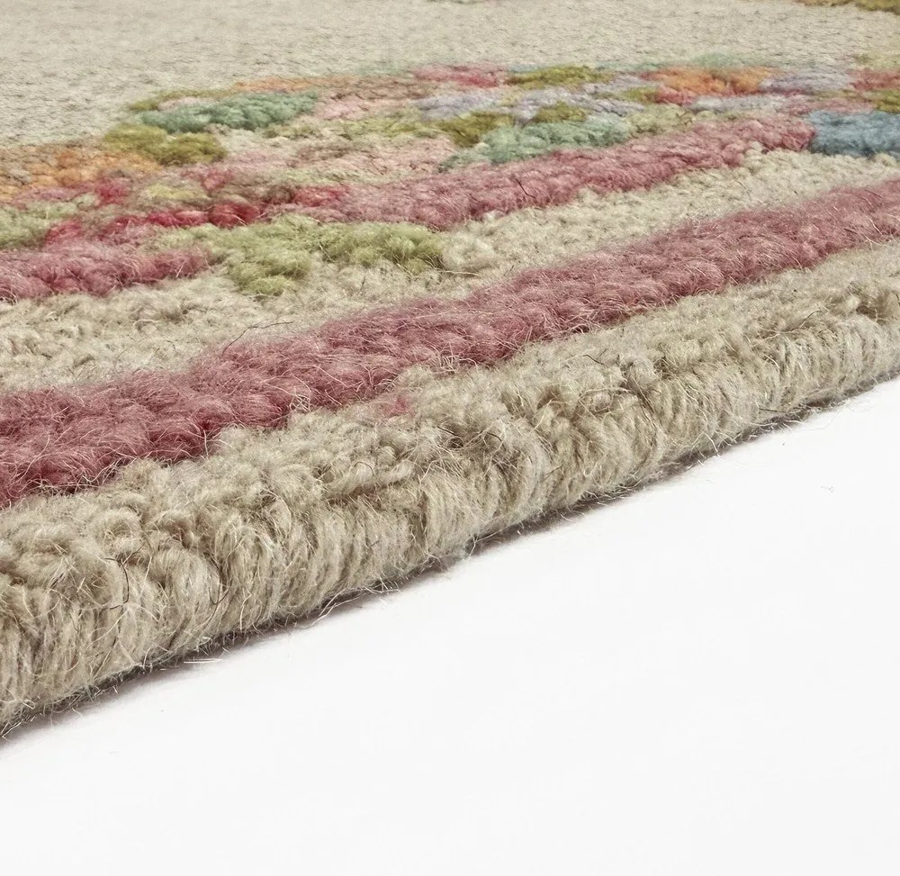 Ručně tkaný vlněný koberec 140x200 cm Elise Floral – Flair Rugs