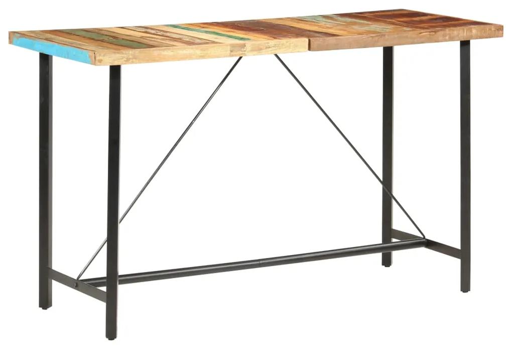 286595 vidaXL Barový stůl 180 x 70 x 107 cm masivní recyklované dřevo