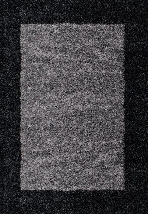 Vopi | Kusový koberec Life Shaggy 1503 anthracit - Kulatý průměr 200 cm