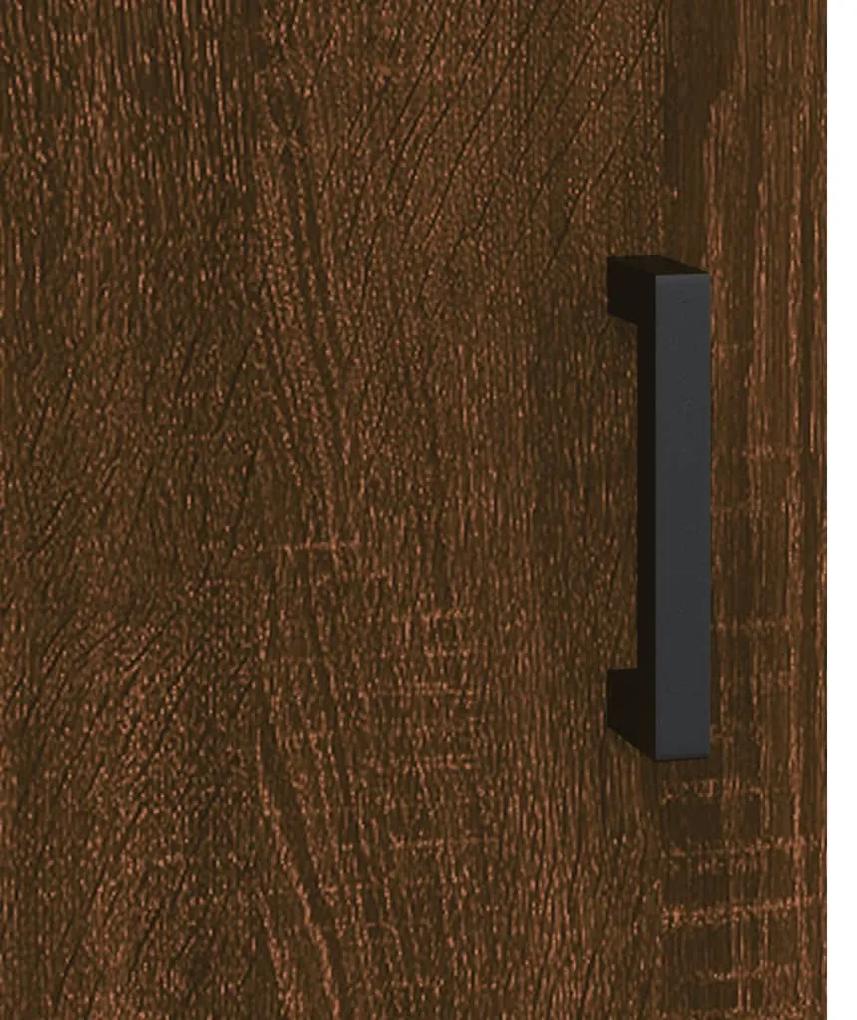 Skříň highboard hnědý dub 69,5 x 34 x 180 cm kompozitní dřevo,  3196074