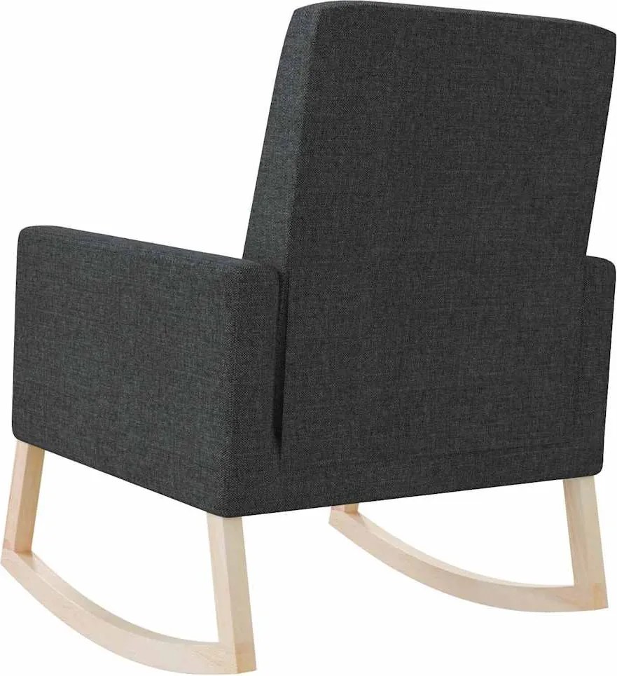 Houpací křeslo černé textil 329417