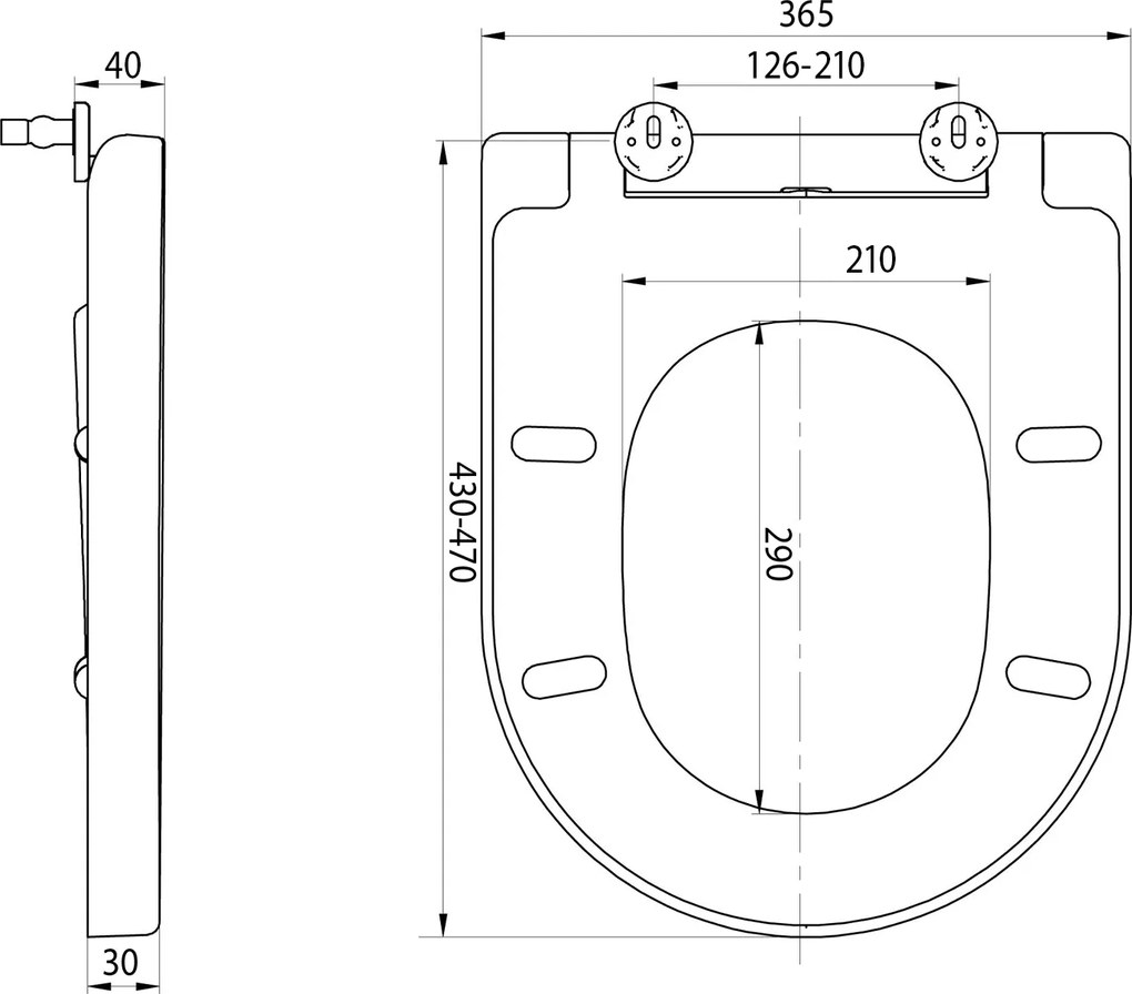 Sapho TURKU WC sedátko, Soft Close, bílá PCS104