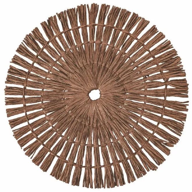 VILLA D’ESTE HOME TIVOLI Kulaté prostírání Nature brown, 6 kusů, 38 cm