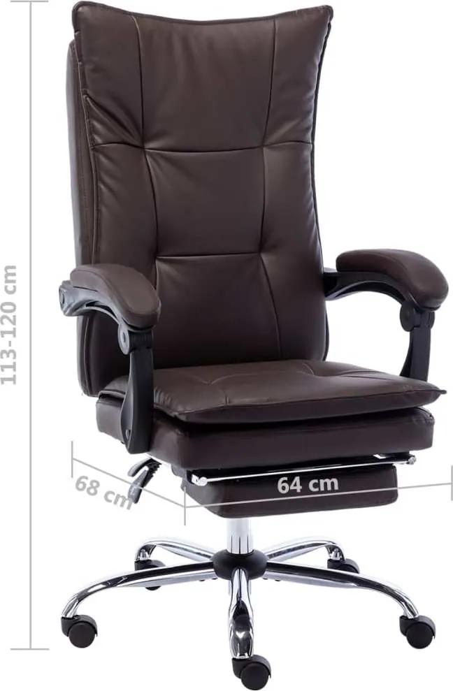 vidaXL Kancelářská židle umělá kůže [20353] Barva: antracitová