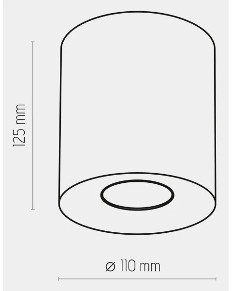 Bodové svítidlo ORION 1xGU10/10W/230V zlatá