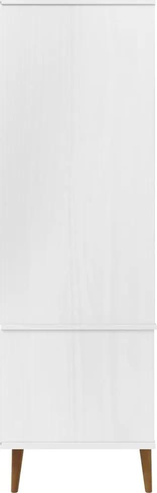 vidaXL Šatní skříň MOLDE 90 x 55 x 175 cm masivní borové dřevo [350523] Barva: Bílá