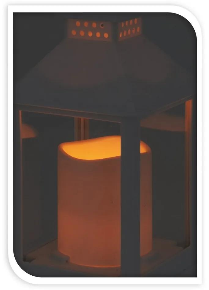 Závěsná LED lucerna s časovačem Narbonne, 23,5 cm