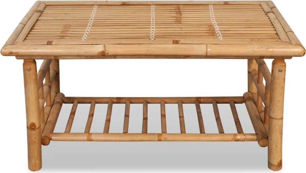 vidaXL Konferenční stolek bambusový 90x50x45 cm [243713]