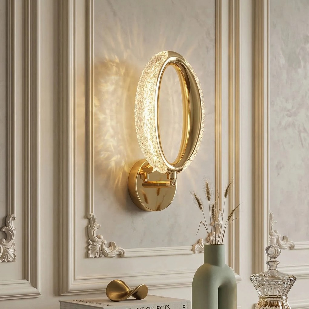 Toolight Rea, NÁSTĚNNÉ LED SVÍTIDLO G174-W GOLD, OSW-07818