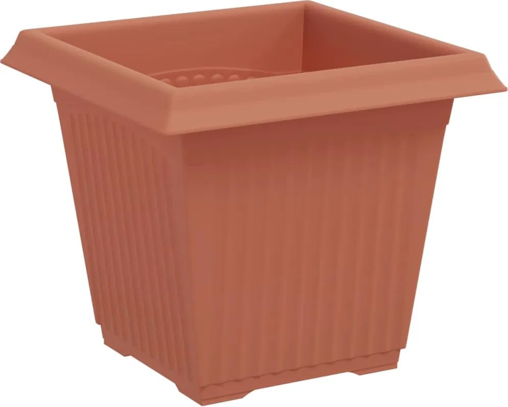 Květináče 24 ks Cihlově červená Plast 3403304