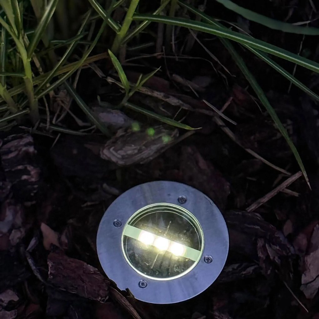 Bluegarden Toolight, LED solární lampa 4,5cm 1ks P60049, stříbrná, OGR-05684