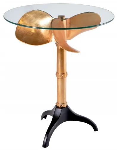 Noble Home Zlatý odkládací stolek Ocean