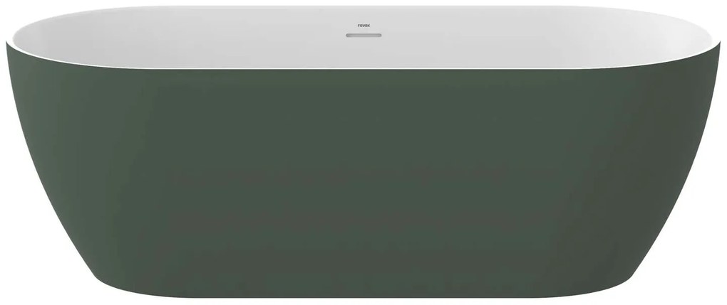 Ravak Freedom O Tec - Volně stojící vana, 170x77 cm, Grey Green/bílá CD11200000