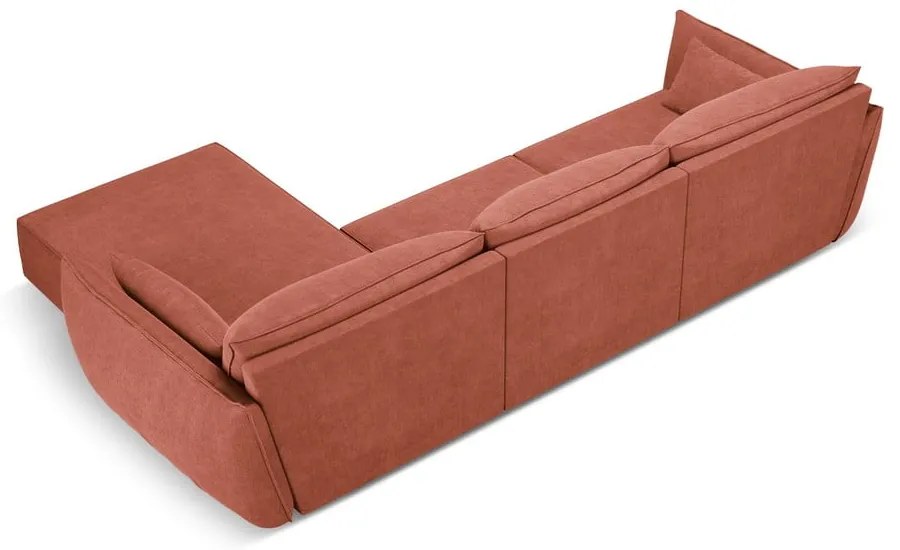 Červená rohová pohovka (pravý roh) Vanda – Mazzini Sofas