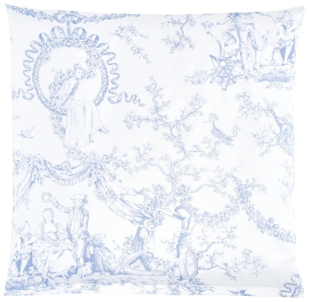 Povlak na polštář LIAISON 65 x 100 cm, bílá/modrá