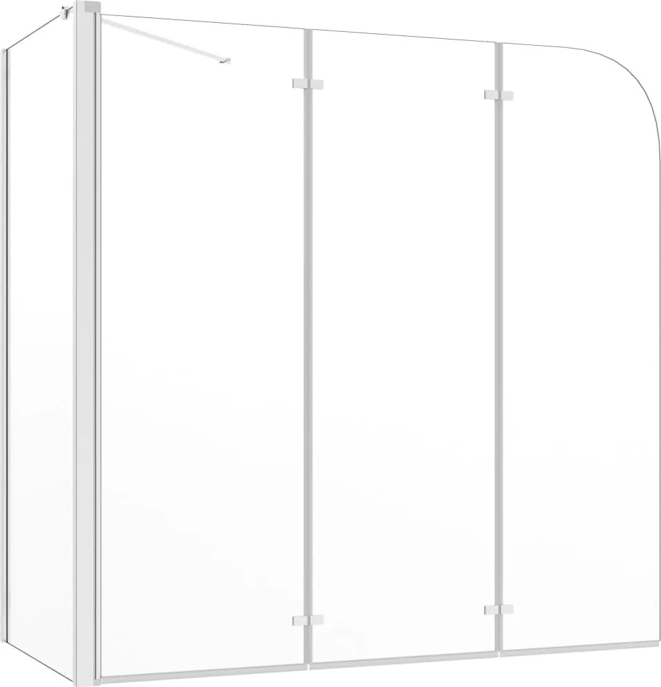 Sprchový kout 120 x 69 x 130 cm tvrzené sklo průhledný 146227