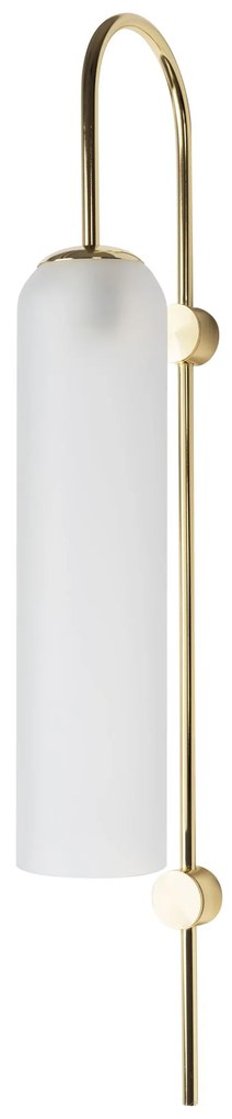 Toolight - Skleněná nástěnná lampa APP664-1W, zlatá, OSW-04660