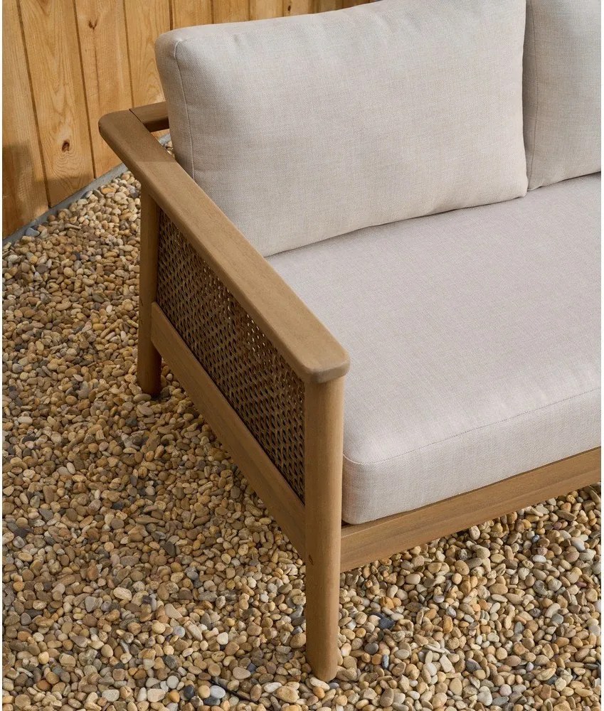 Béžový/v přírodní barvě zahradní lounge set z masivu akácie pro 5 osob Alabe – Kave Home