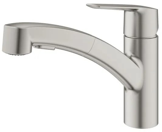 Grohe Start Páková dřezová baterie se sprškou Supersteel 30531DC1